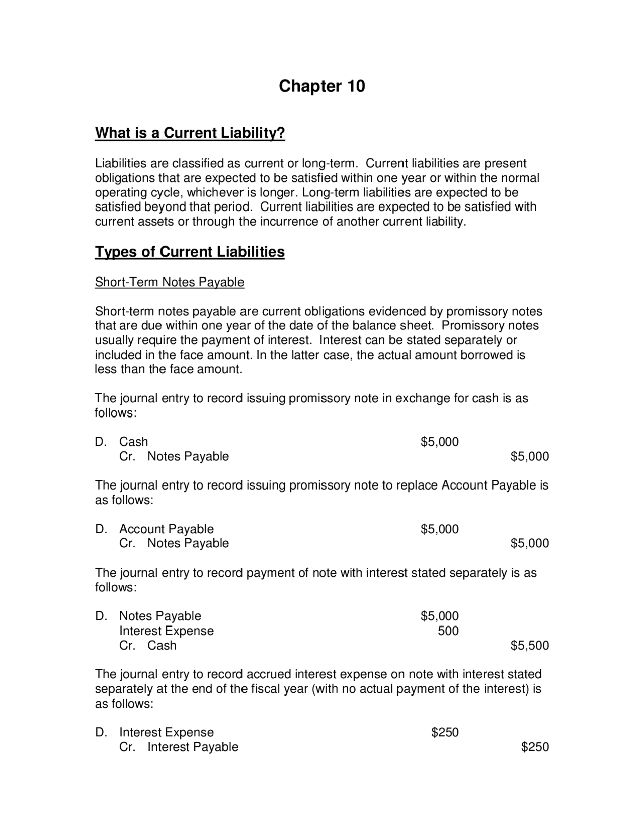 What is Current Liability - Elementary Financial Accounting | ACCT 201 ...