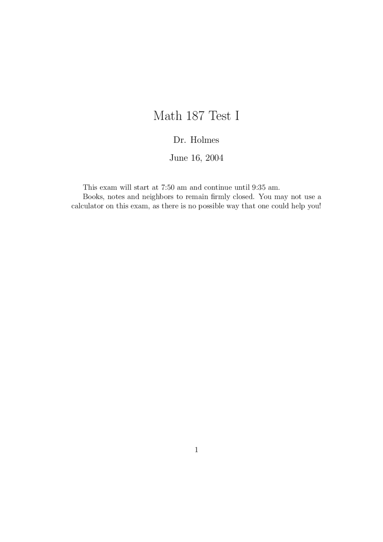 8 Questions For Exam 1 Discrete And Foundational Mathematics I Math