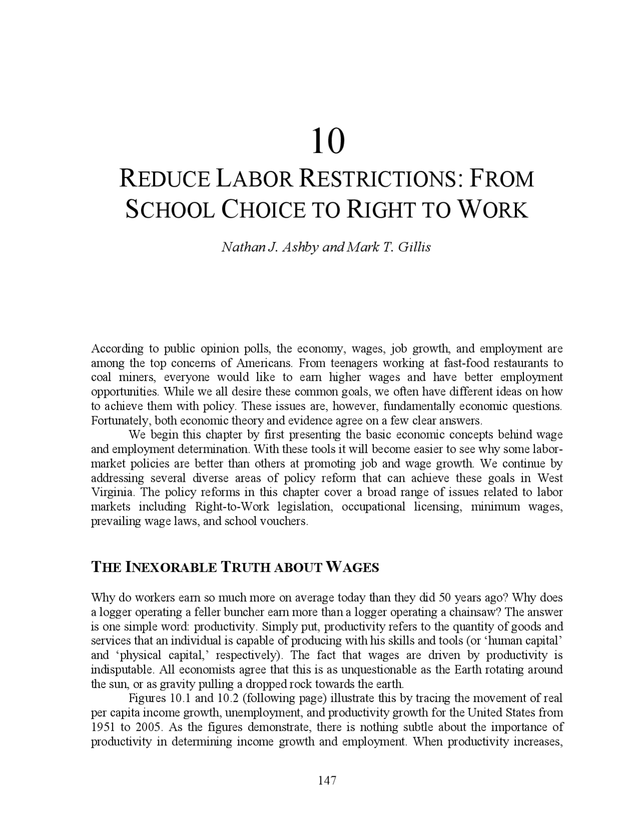 Reduce Labor Restrictions - Lecture Notes | ECON T470 - Docsity