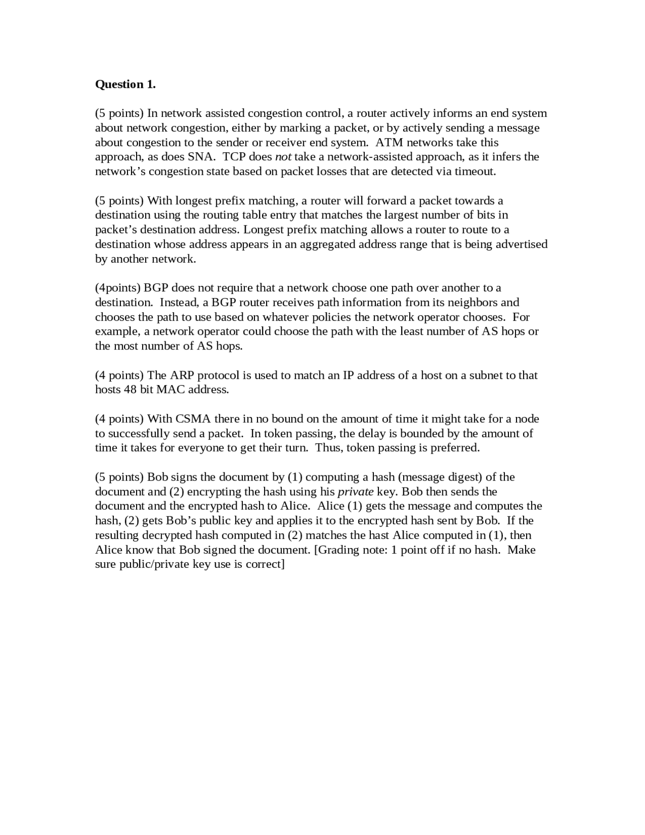 Exam 2 Of Unsolved Problems Computer Network Lab Cmpsci 591 Docsity