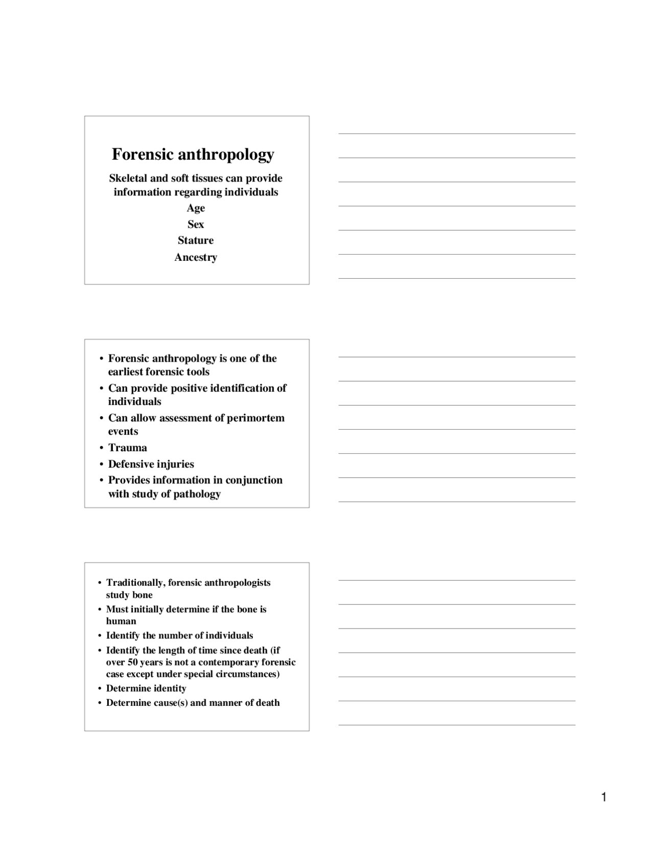 Forensic Anthropology Biology Of Forensic Analysis Bios 482 Docsity