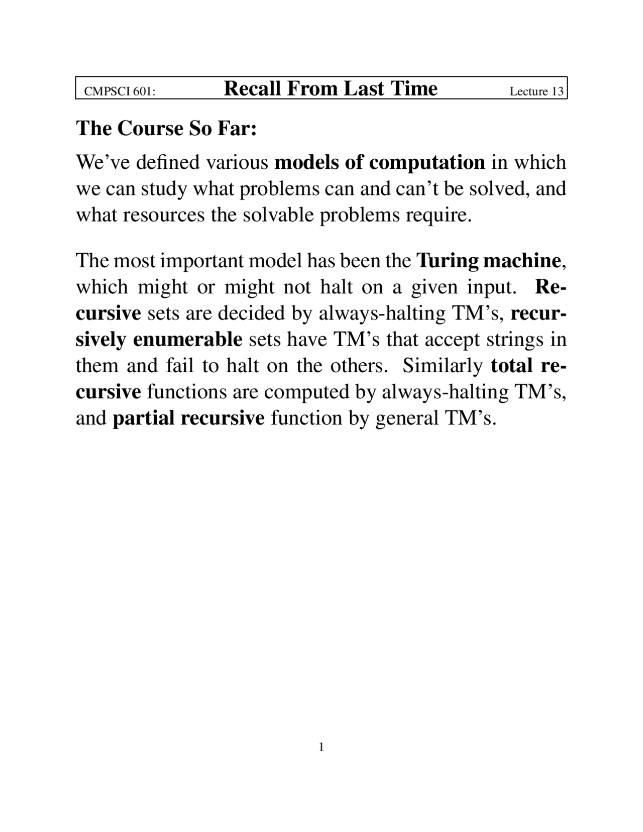 First Order Logic With Equality Lecture Notes Cmpsci 601 Docsity
