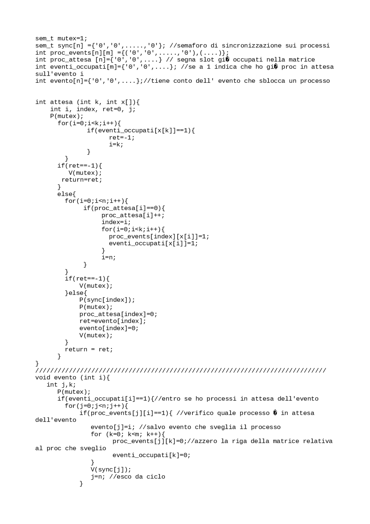 Sistemi Operativi Tempo Reale Soluzione Esame 28042005 Docsity