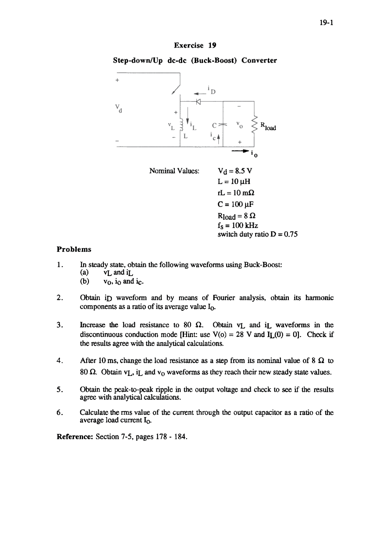 Problems With Solutions For Power Electronics Ece 481 Docsity