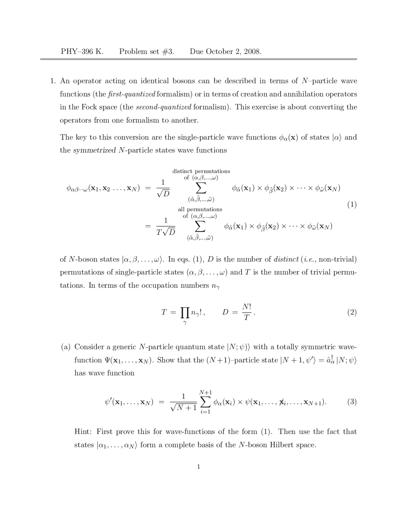 Problem Set 3 General Physics N 1 Docsity