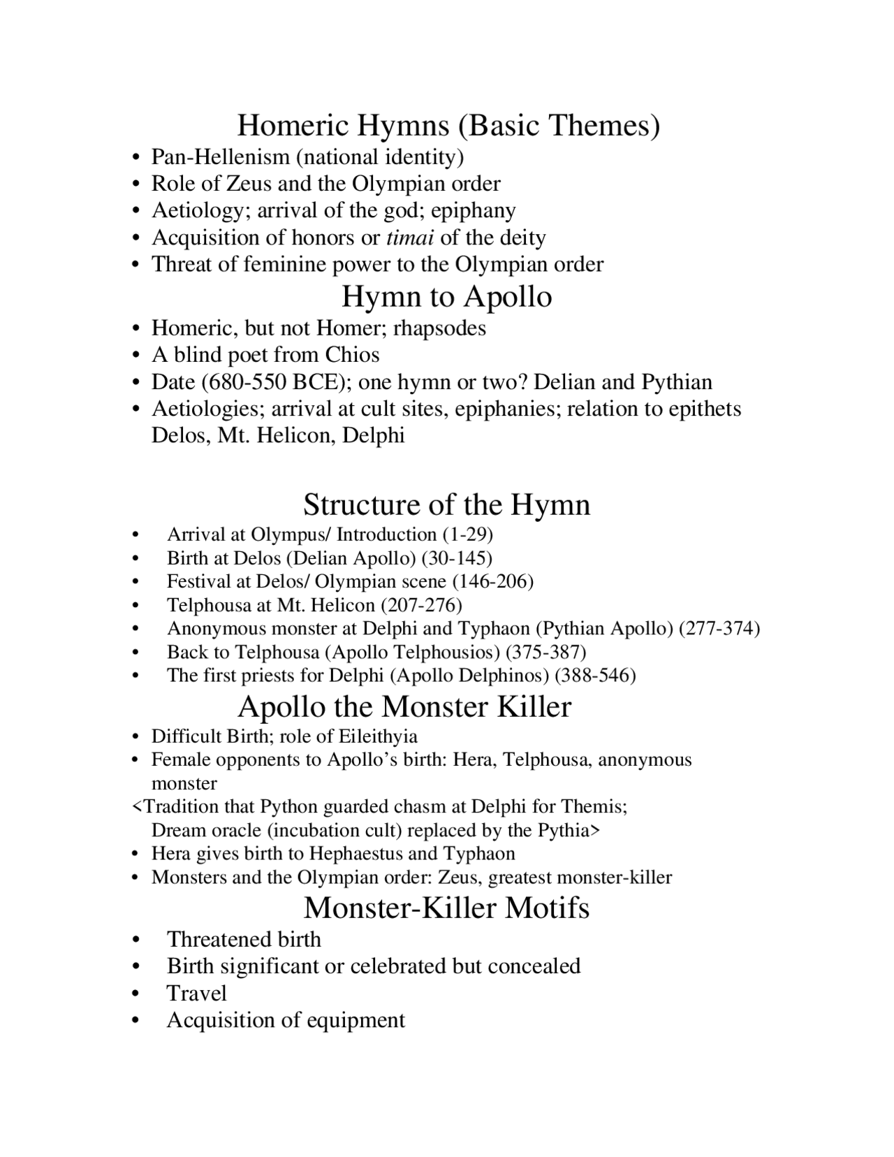 Homeric Hymns: Apollo's Arrival, Birth, and Monster-Slaying Feats ...