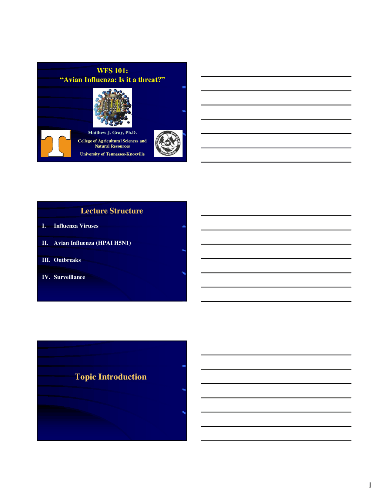 Avian Influenza Wildlife Health Lecture Slides Wfs 101 Docsity