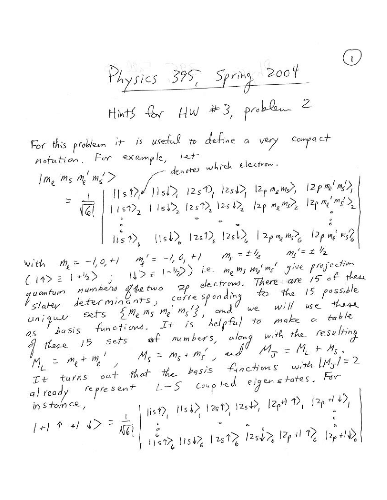 Handwritten Notes On Compact Rotation Laser Physics Phy 395m Docsity