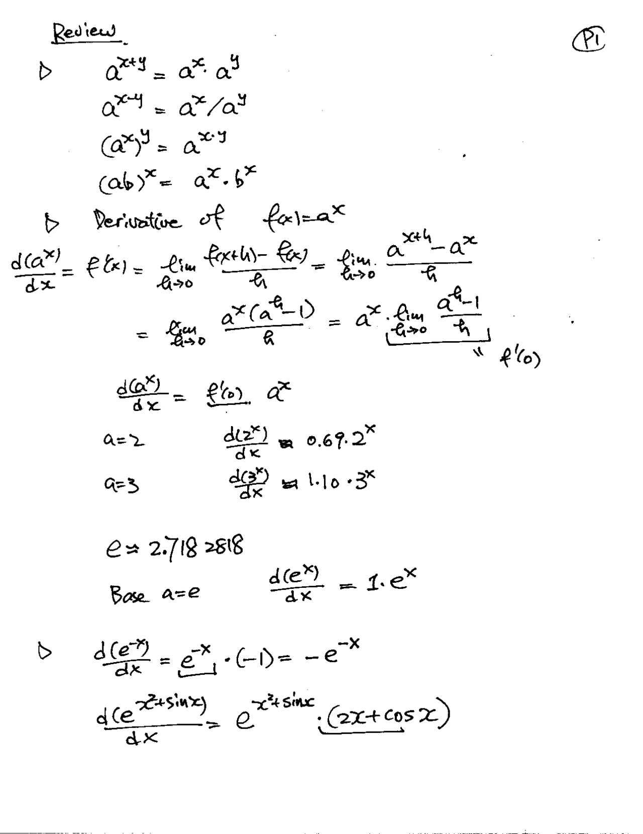 Inverse Functions And The Cancellation Property Handwritten Notes M