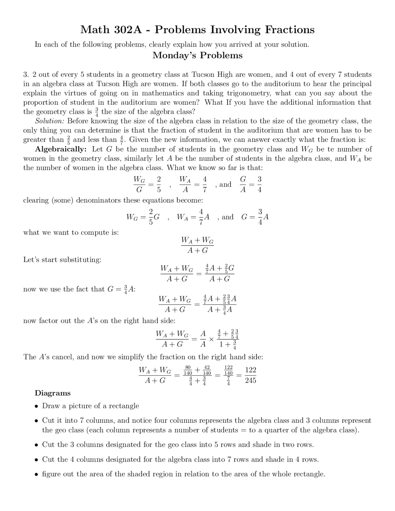 Assignment Problems Solved - Understanding Elementary Mathematics ...