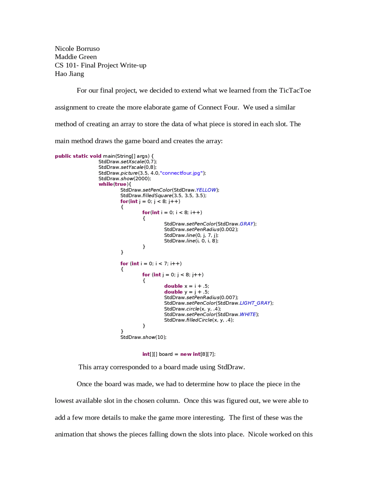 Final Exam Project for Computer Science I | CS 101 | Study Guides, Projects, Research Computer ...