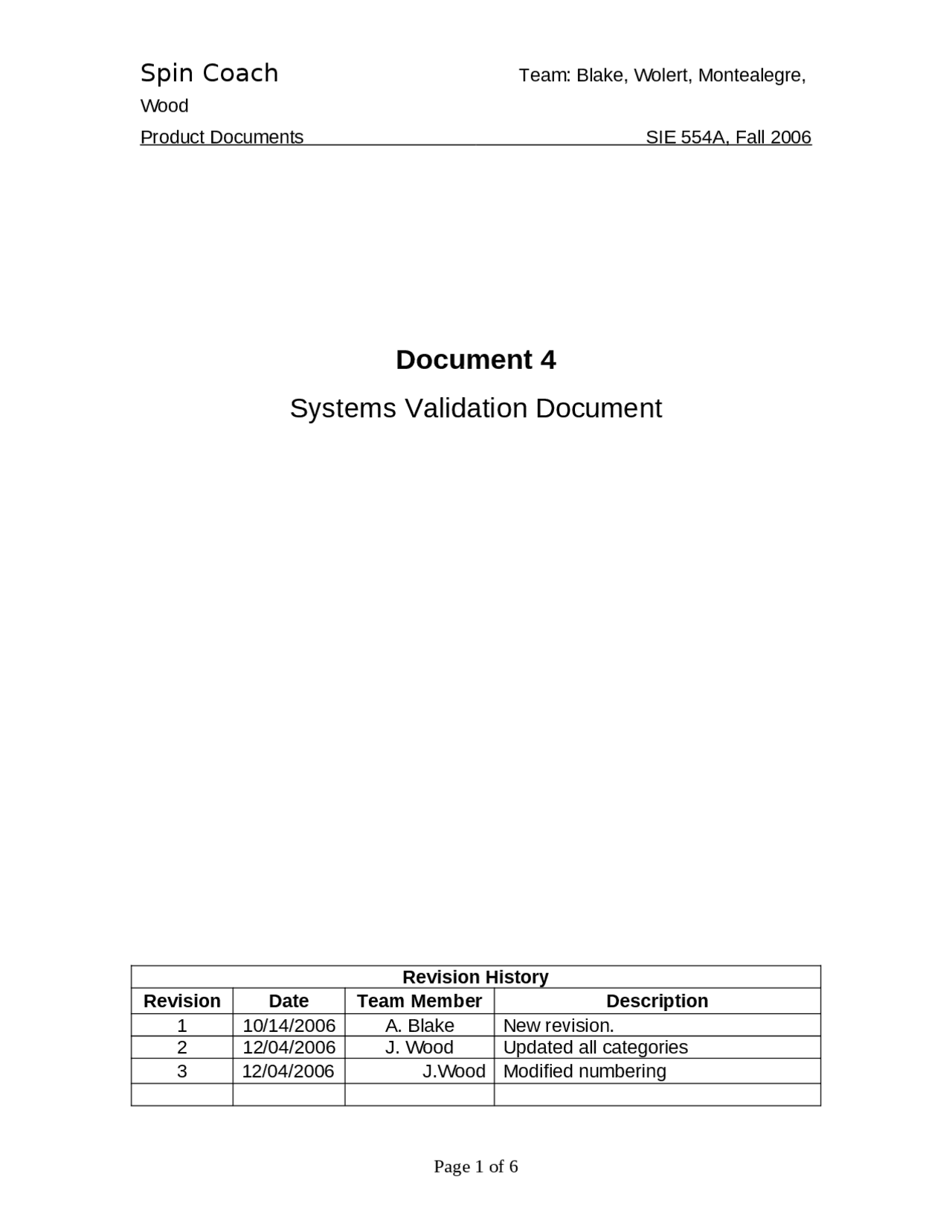 Systems Validation Document - The Systems Engineering Process | SIE ...