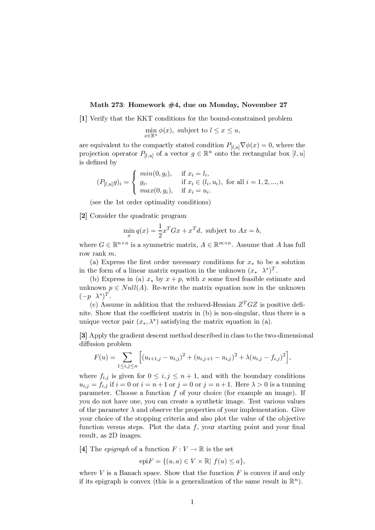 Optimization Calculus Of Variations And Control Theory Homework 4