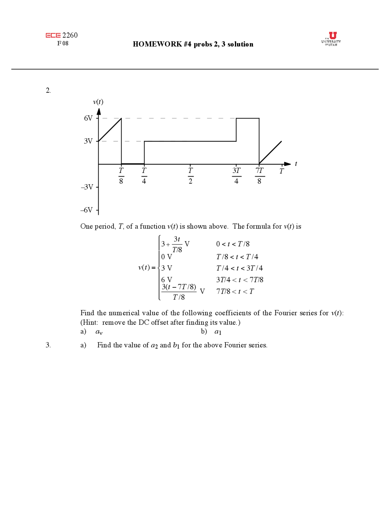 Homework 4 With Solutions Fundamentals Of Electric Circuits Ece
