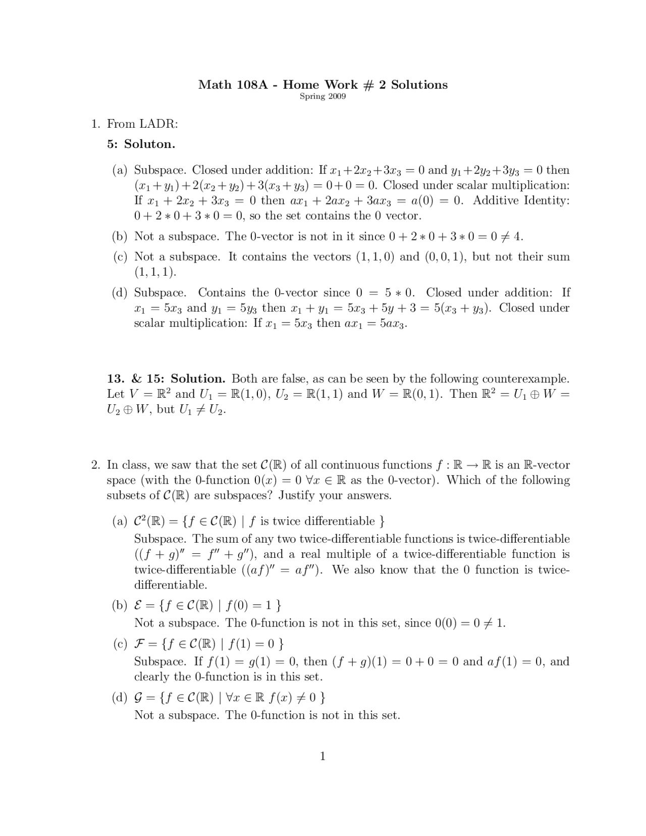 Homework 2 Solutions General Biochemistry Mcdb 108a Docsity