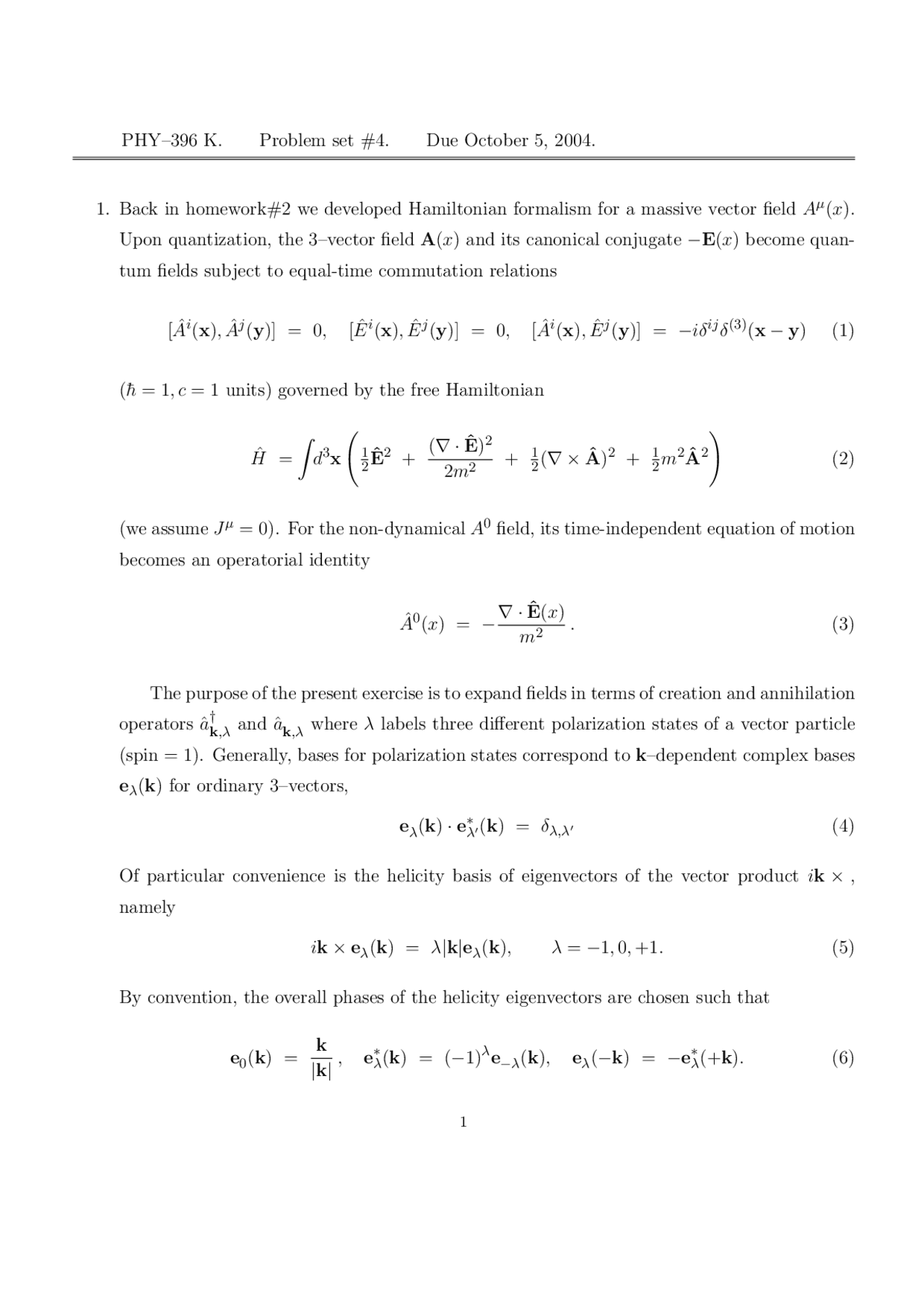 3 Solved Problems on Hamiltonian Formalism - Homework 5 | PHY 396K - Docsity