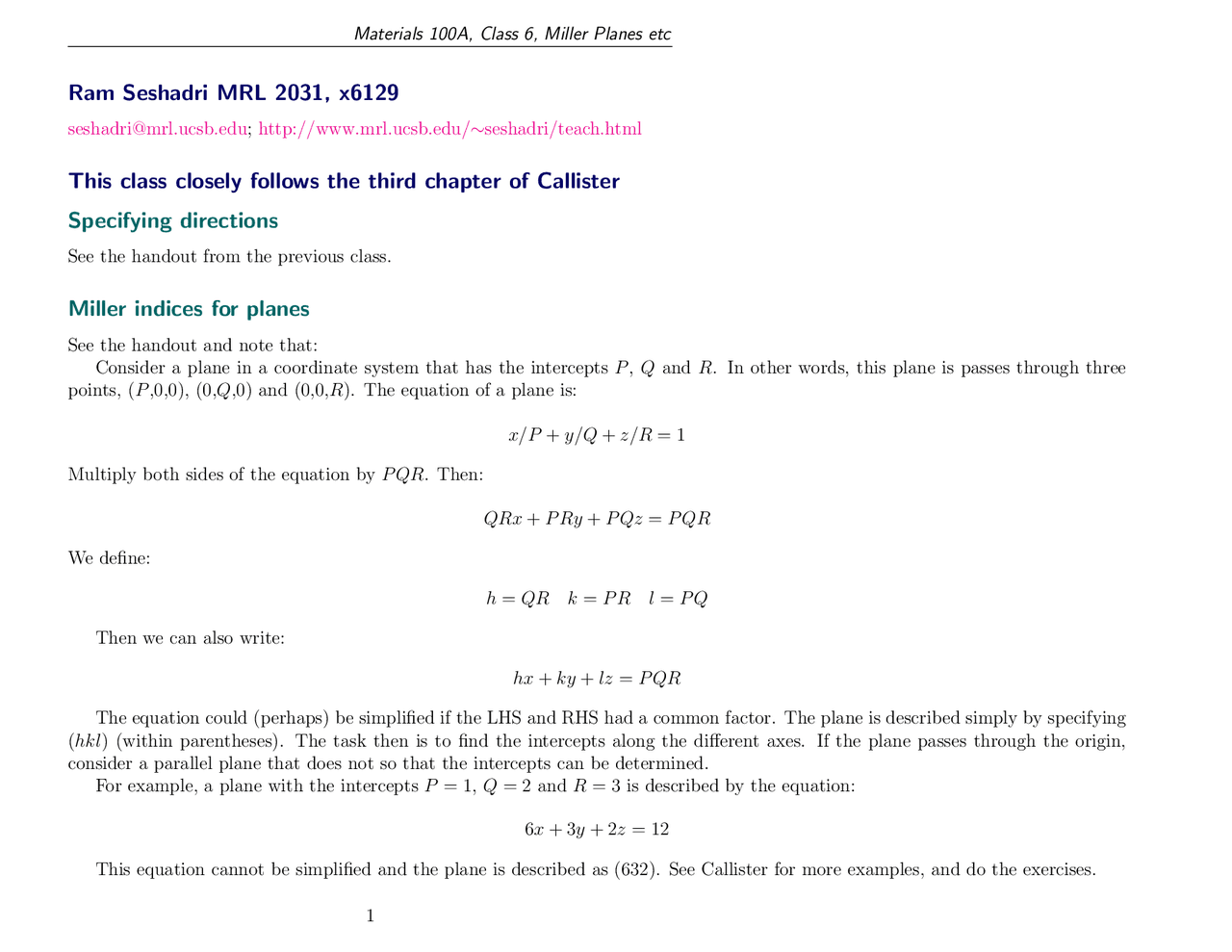 Miller Planes - Laboratory - Introduction to Geophysics | GEOL 100 - Docsity