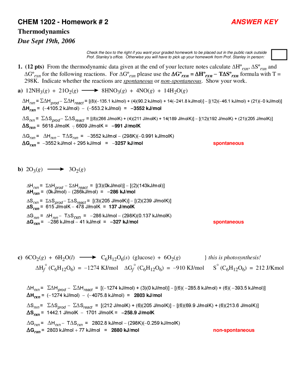 General Chemistry - Assignment 2 Solutions | CHEM 1202 | Assignments ...
