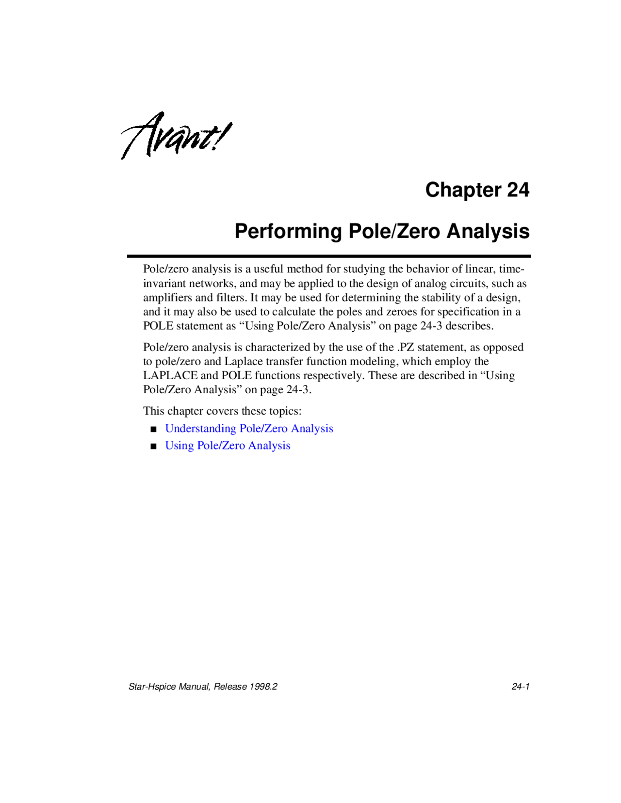 Performing Pole/Zero Analysis - Electronics II | ECE 323 - Docsity