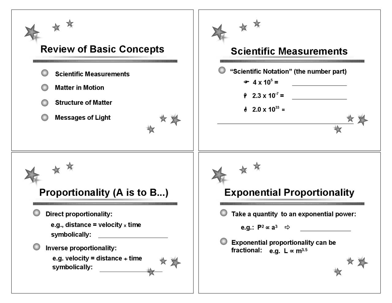Review Of Basic Concepts Lives And Deaths Of Stars Slides Ast