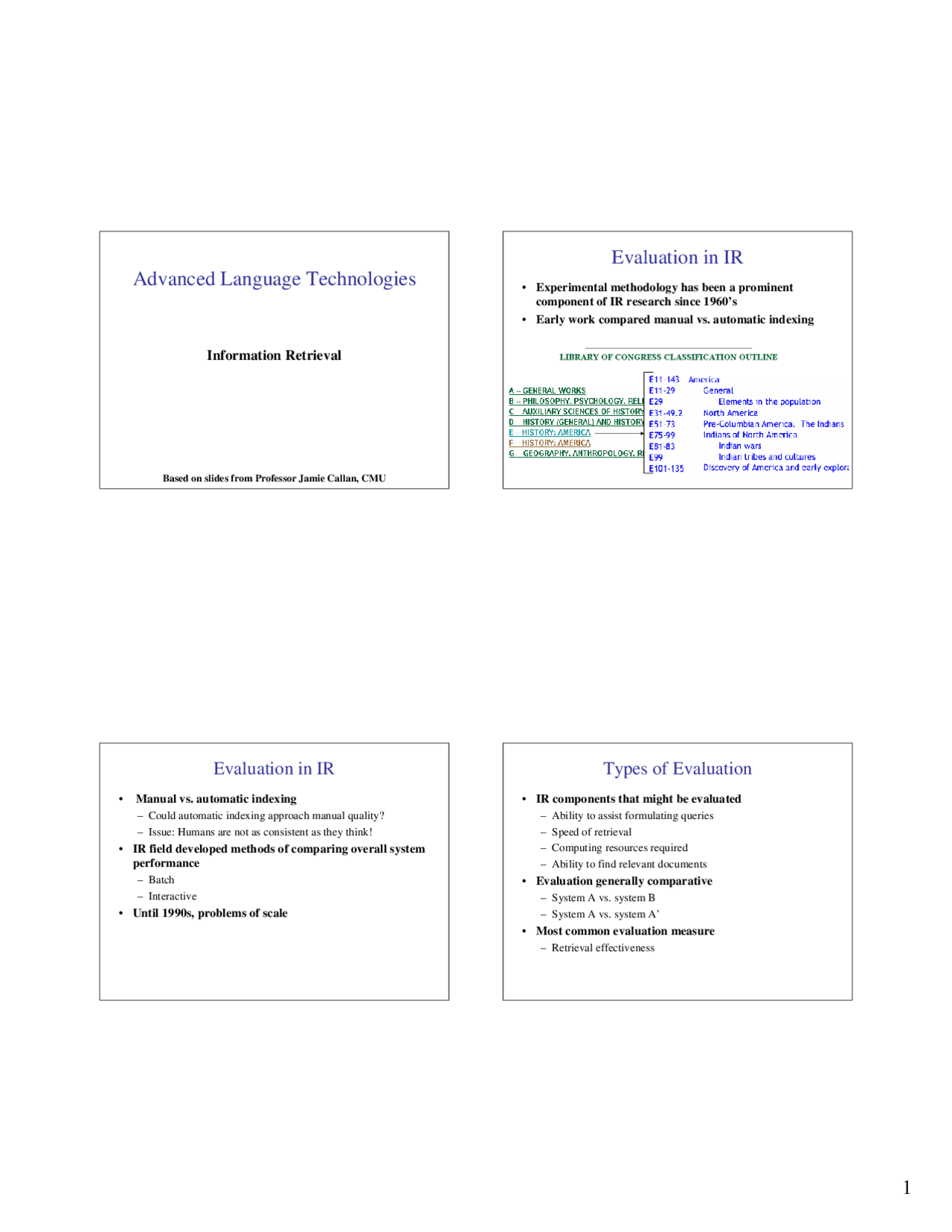 Information Retrieval Lecture Slides Cs 6740 Docsity