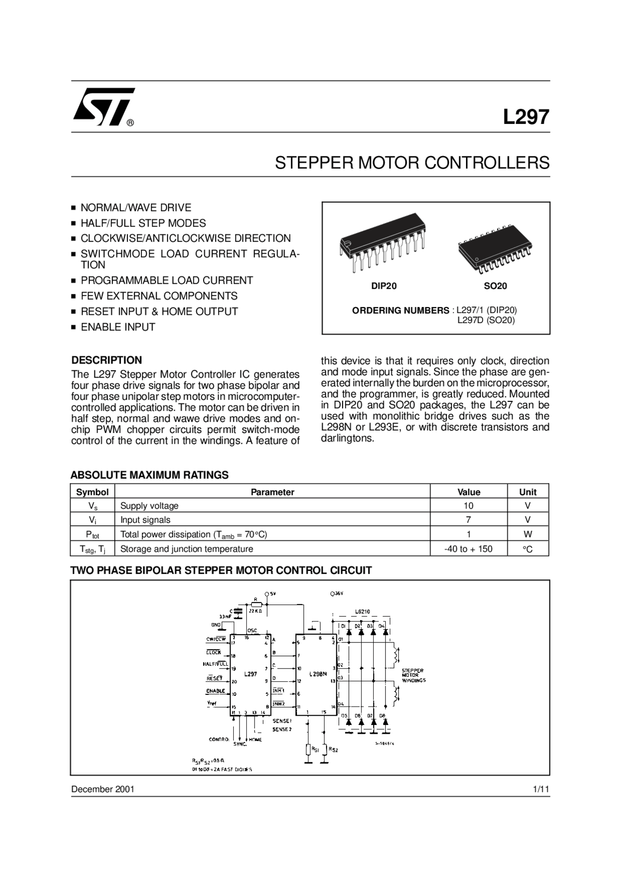 Stepper Motor Controllers - Lecture Notes | ECE 441 - Docsity