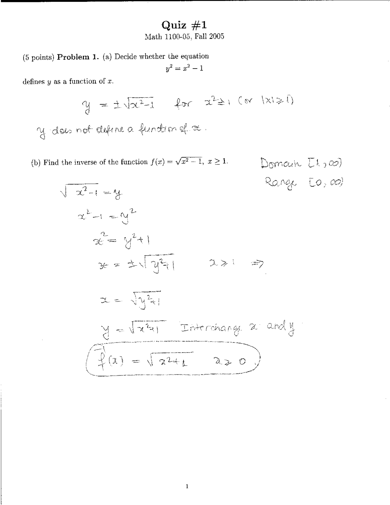 2 Problems With Solutions On Quantum Analysis Quiz 1 Math 1100