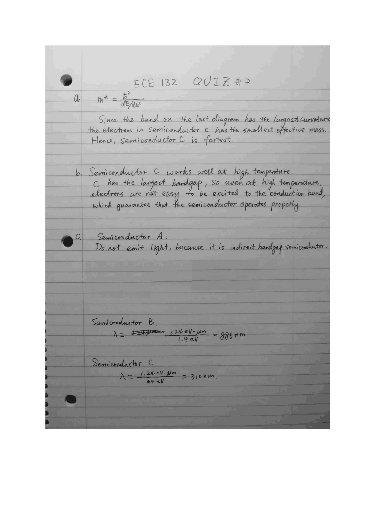 Quiz 3 Semiconductor Introduction Electric Devices Ece 132 Docsity