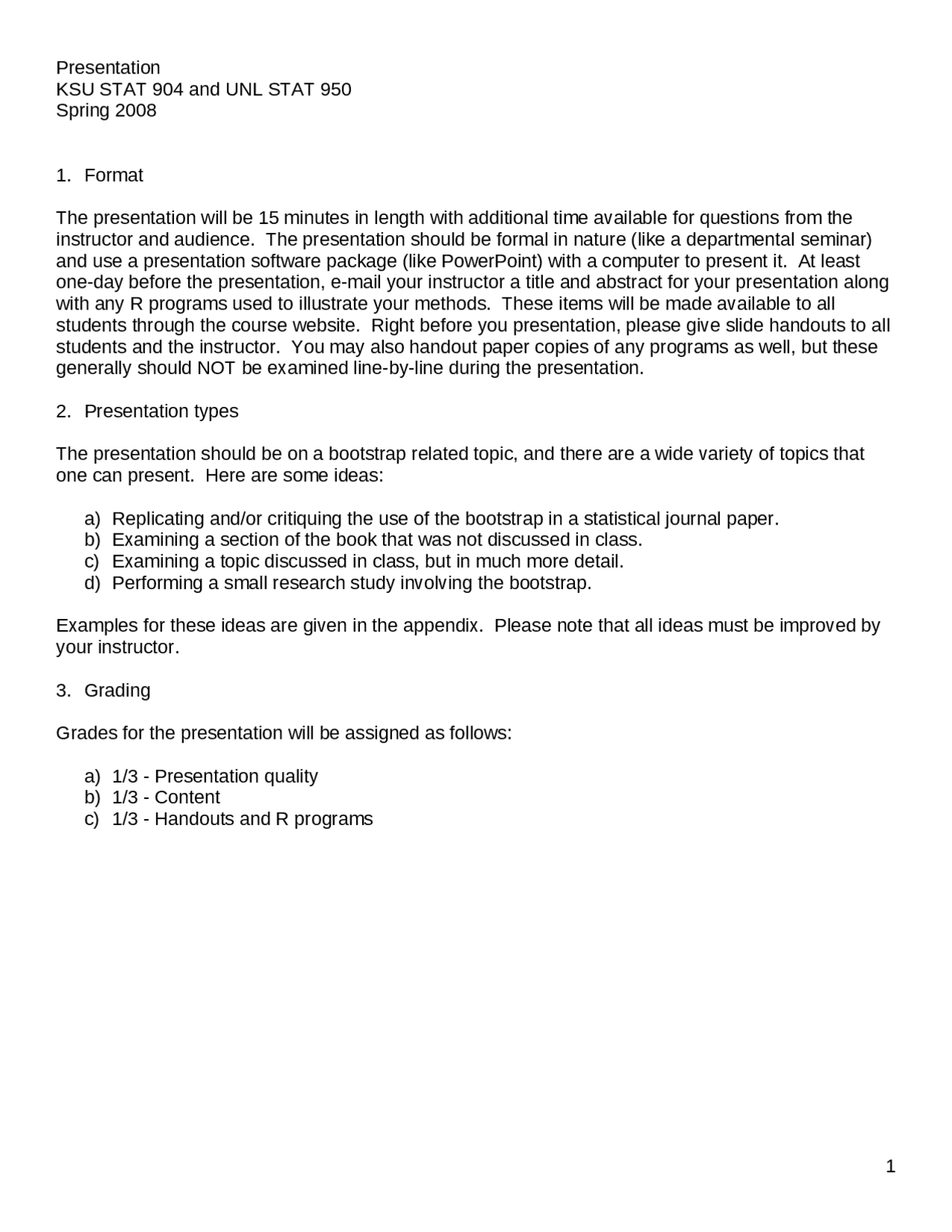 Presentation Introduction To Statistics Fall 2008 Stat 218 Docsity