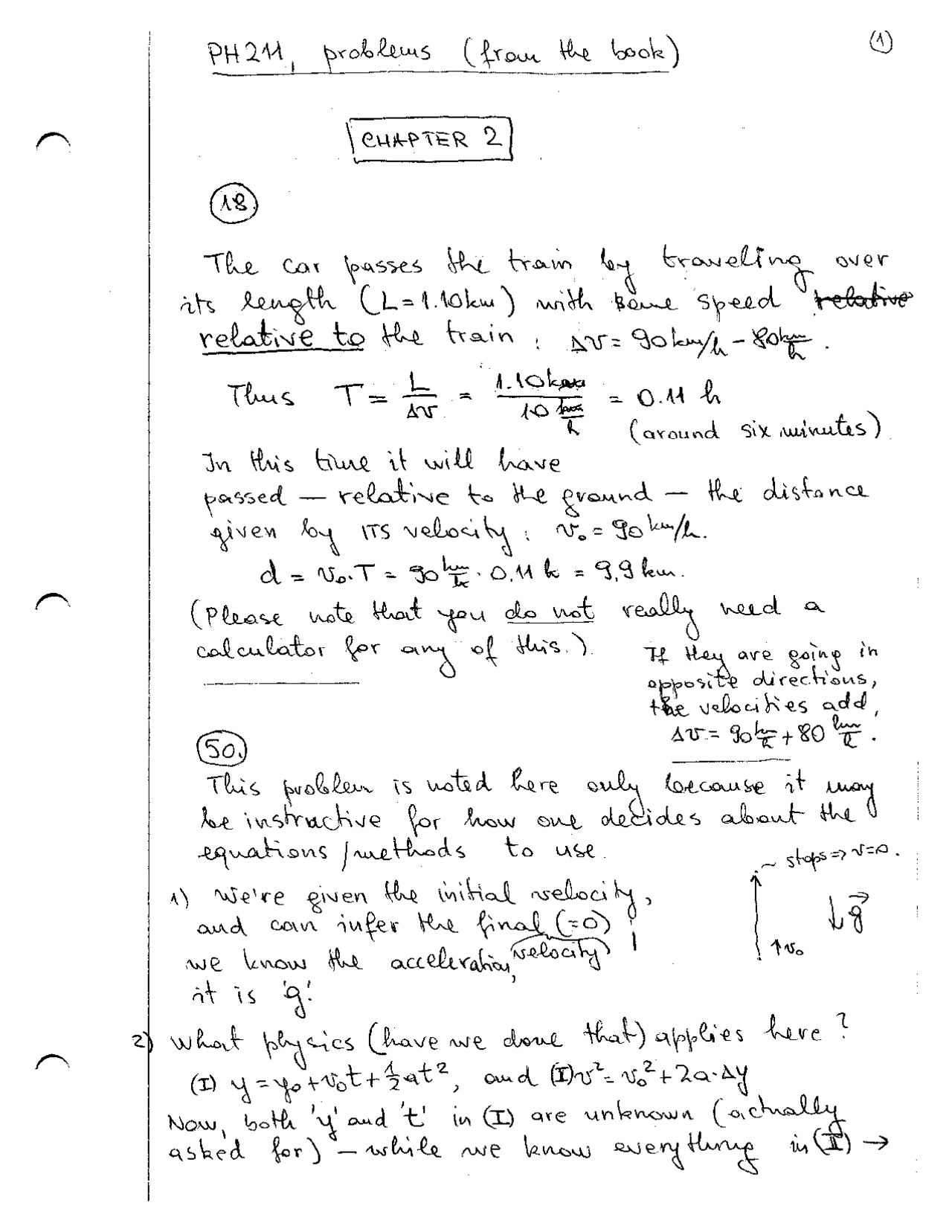 Solution Key For Practice Problems General Physics With Calculus Ph