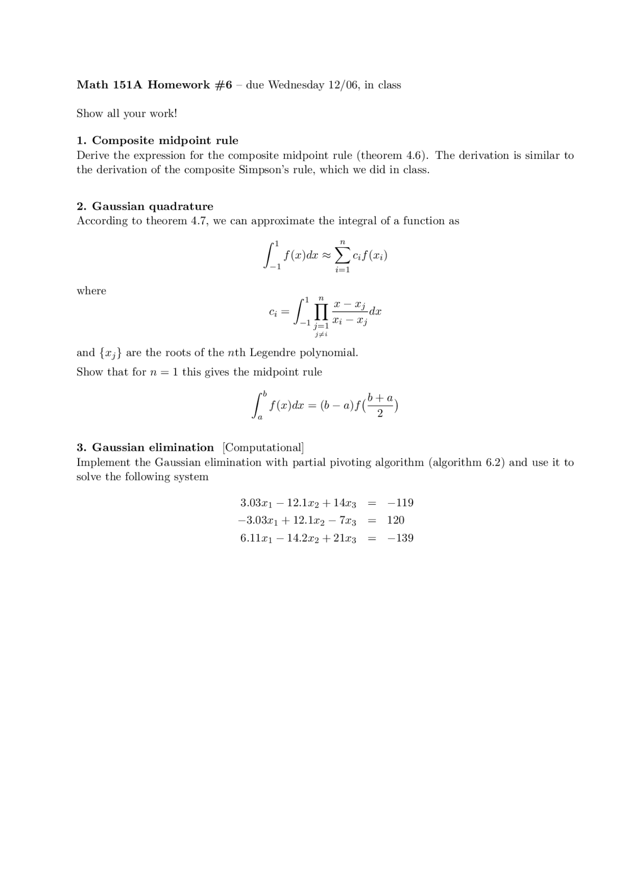 Applied Numerical Methods - Study Notes for Homework 6 | MATH 151A ...