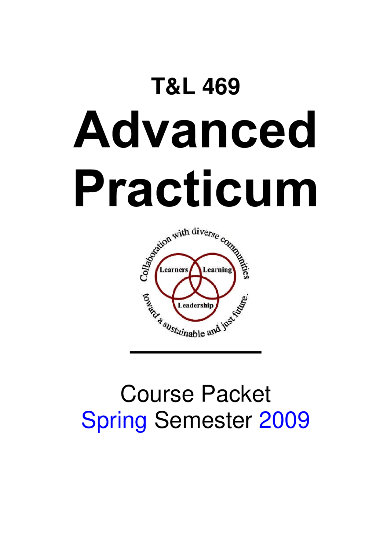 Lecture Slides On Conceptual Framework Advanced Practicum T And L 469