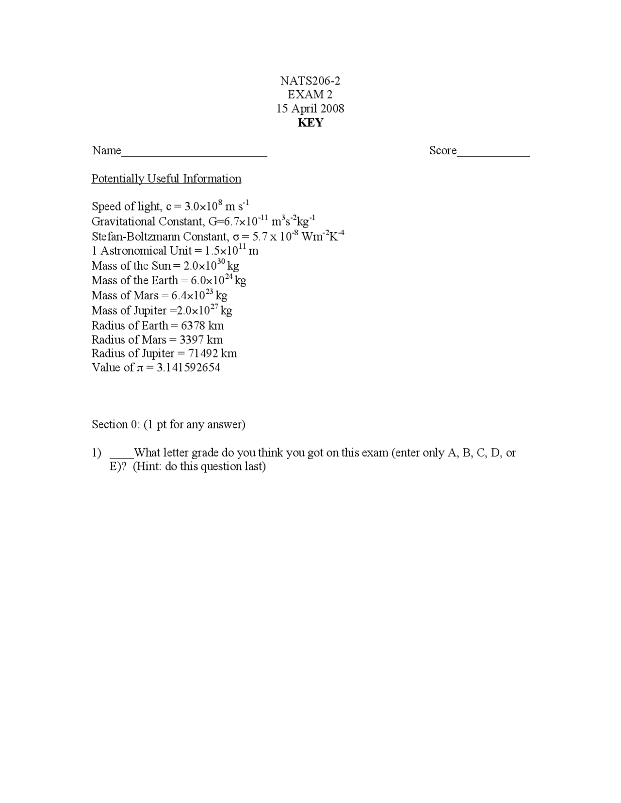 Solved Questions Our Golden Age Of Planetary Exploration Exam 2