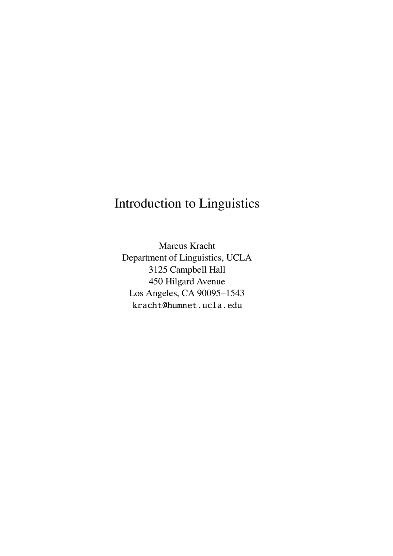 Phonetics Phonology I Lecture Notes Ling 20 Docsity