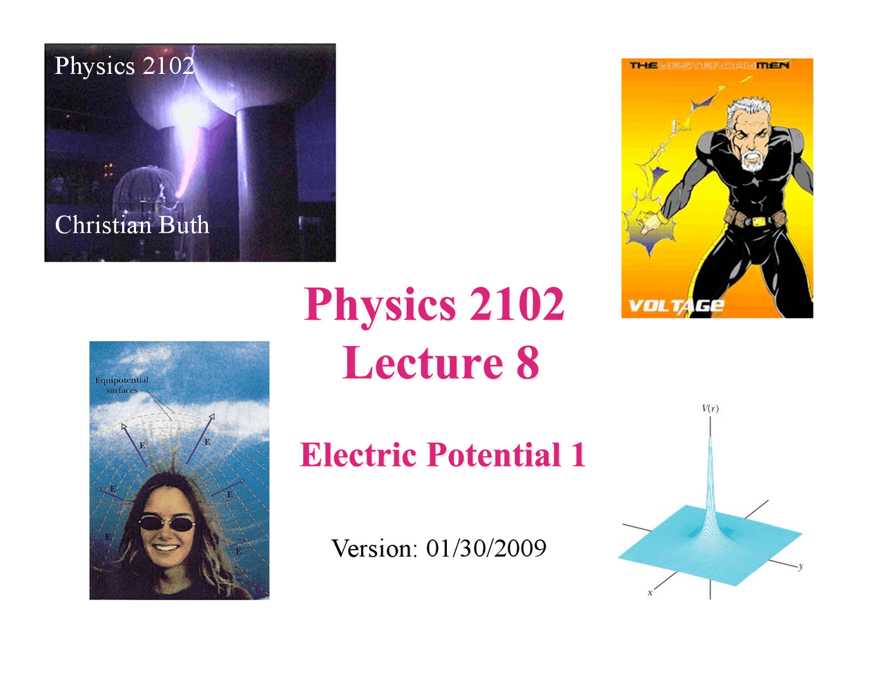 Electric Potential General Physics Lecture Slides Phys 2102 Docsity
