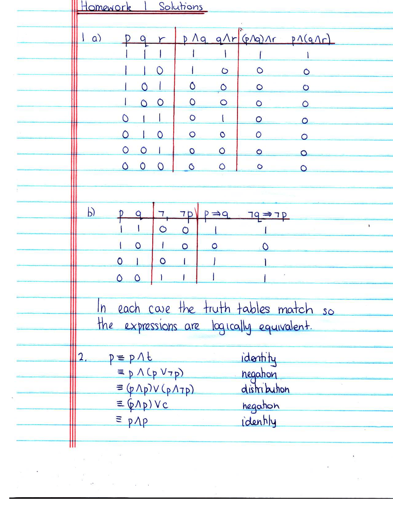 Homework 1 Solutions Discrete Mathematics M 325k Docsity