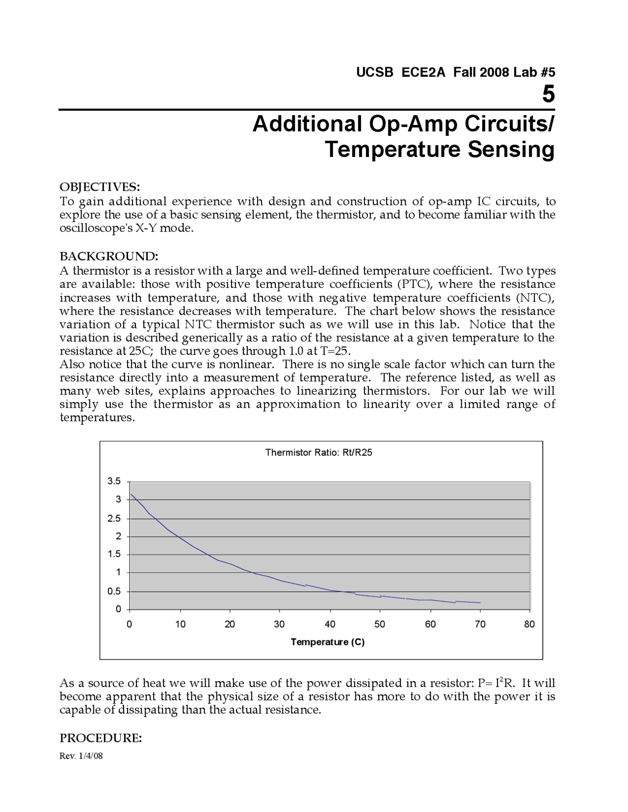 Additional Op-Amp Circuits and Temperature Sensing | THTR 2 - Docsity