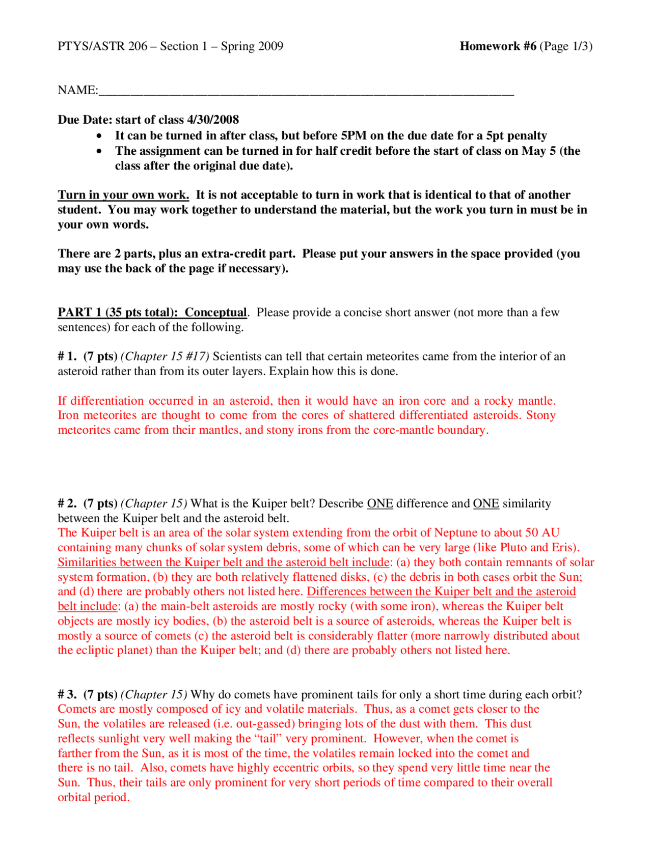Assignment 6 Solutions Our Golden Age Of Planetary Exploration Astr