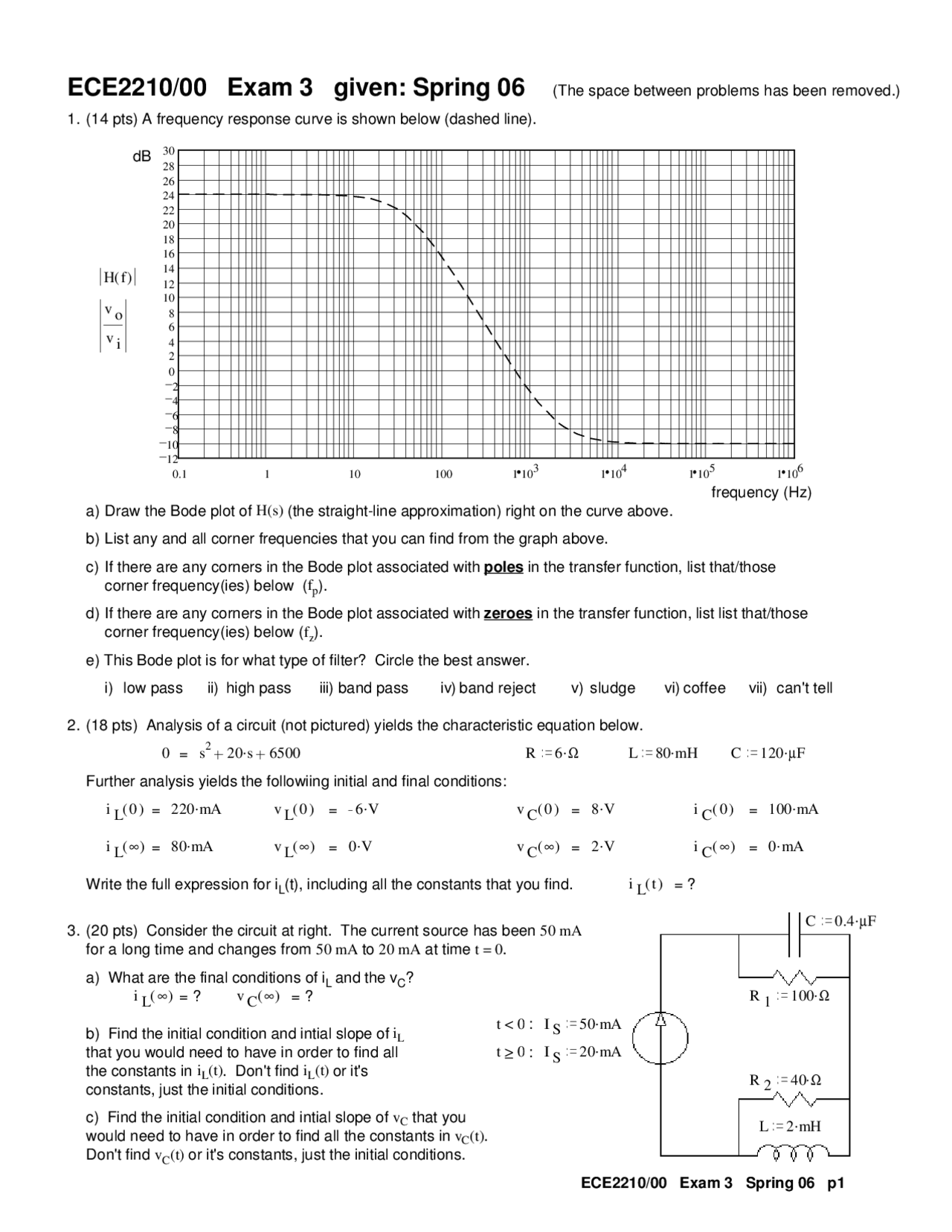 Exam 3 With Answers Electrical And Computer Engineering Nonmajors