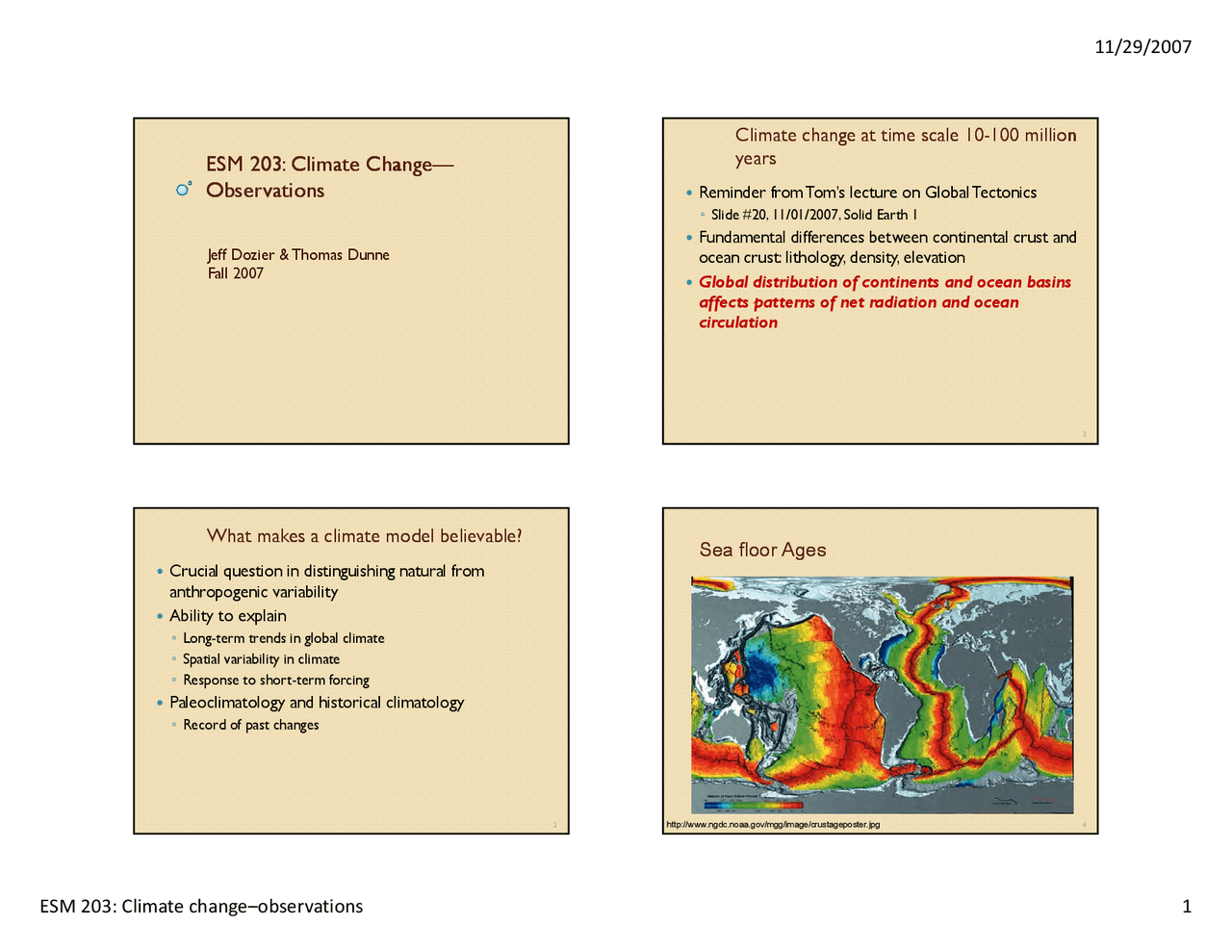 Climate Change Observations: Understanding Long-Term Trends and Orbital ...