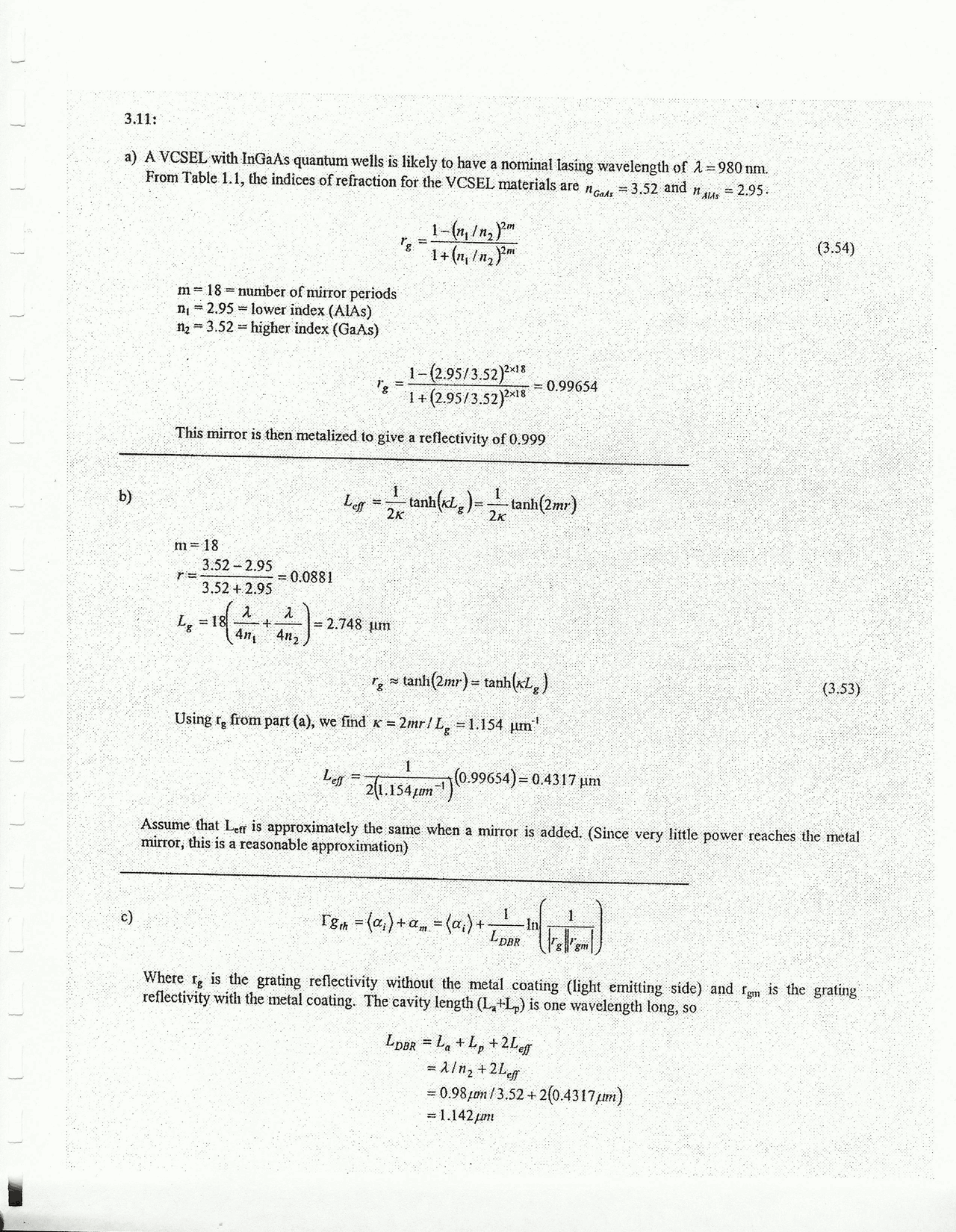 Approach To Diode Lasers Homework Solutions Ece 227a Assignments