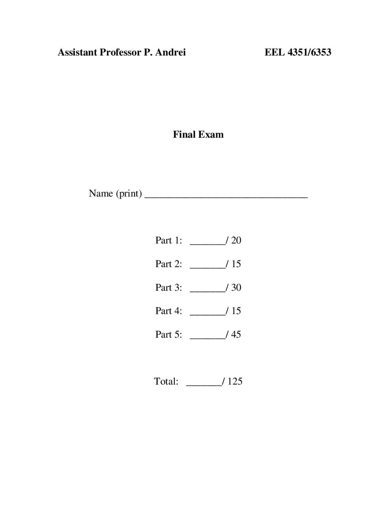 Final Exam Questions Solid State Electronic Devices Eee 4351 Docsity