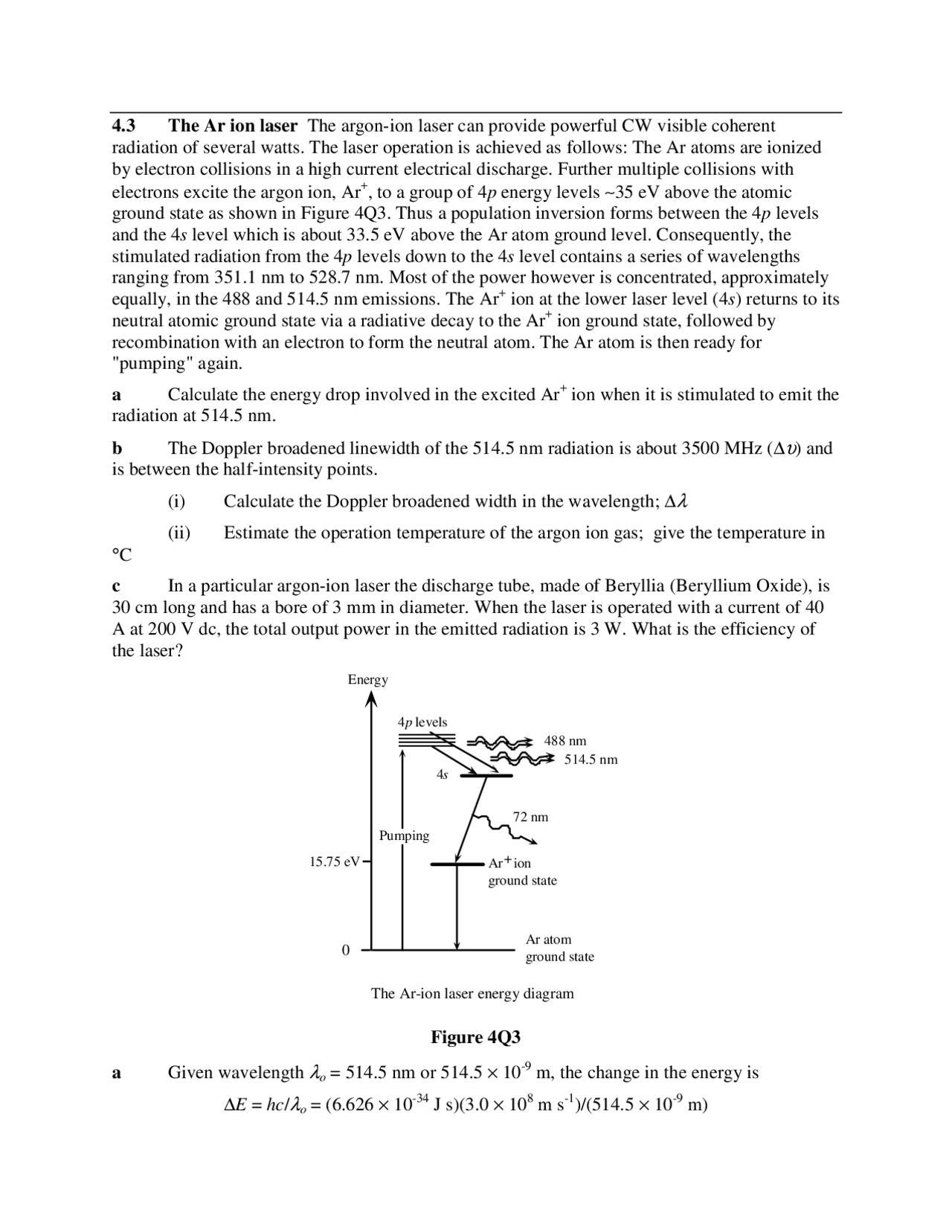 Einstein Coefficients And Critical Photon Concentration Ece 162a