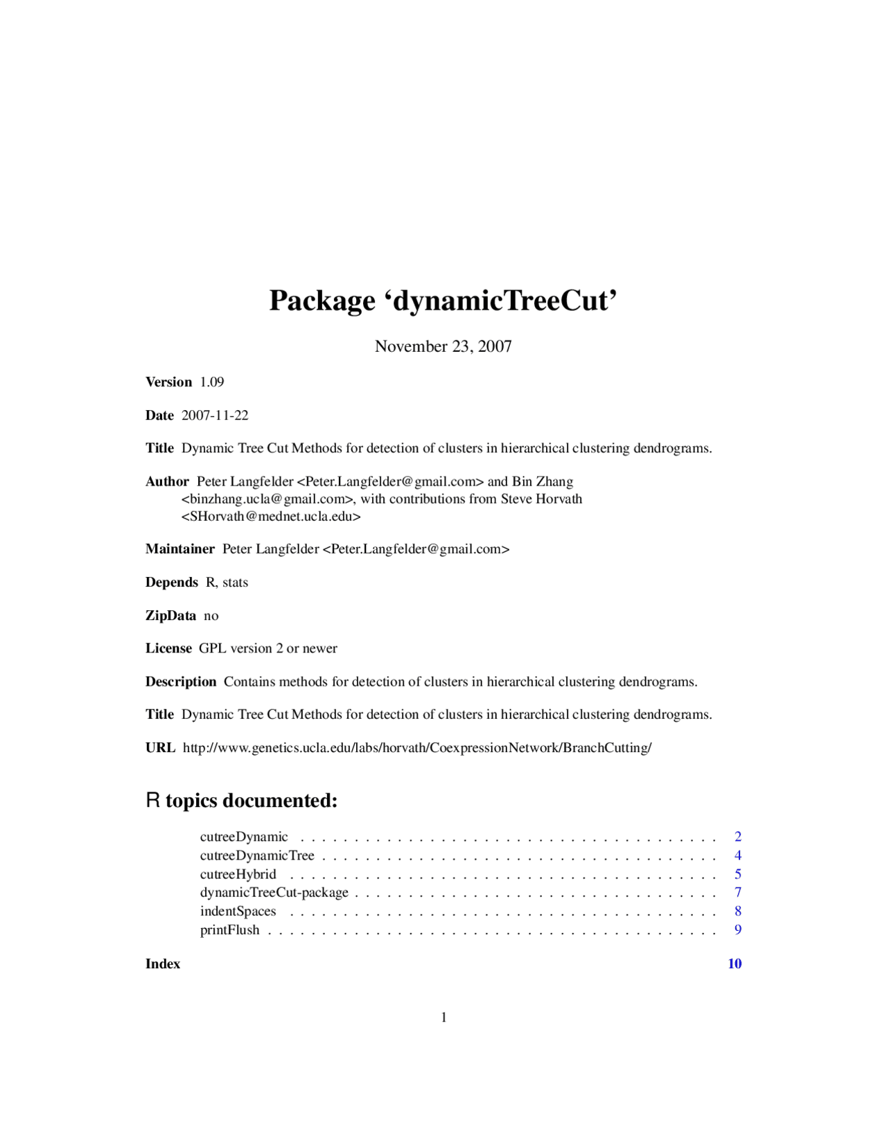 Dynamic Tree Cut Methods for Detection of Clusters in Hierarchical ...