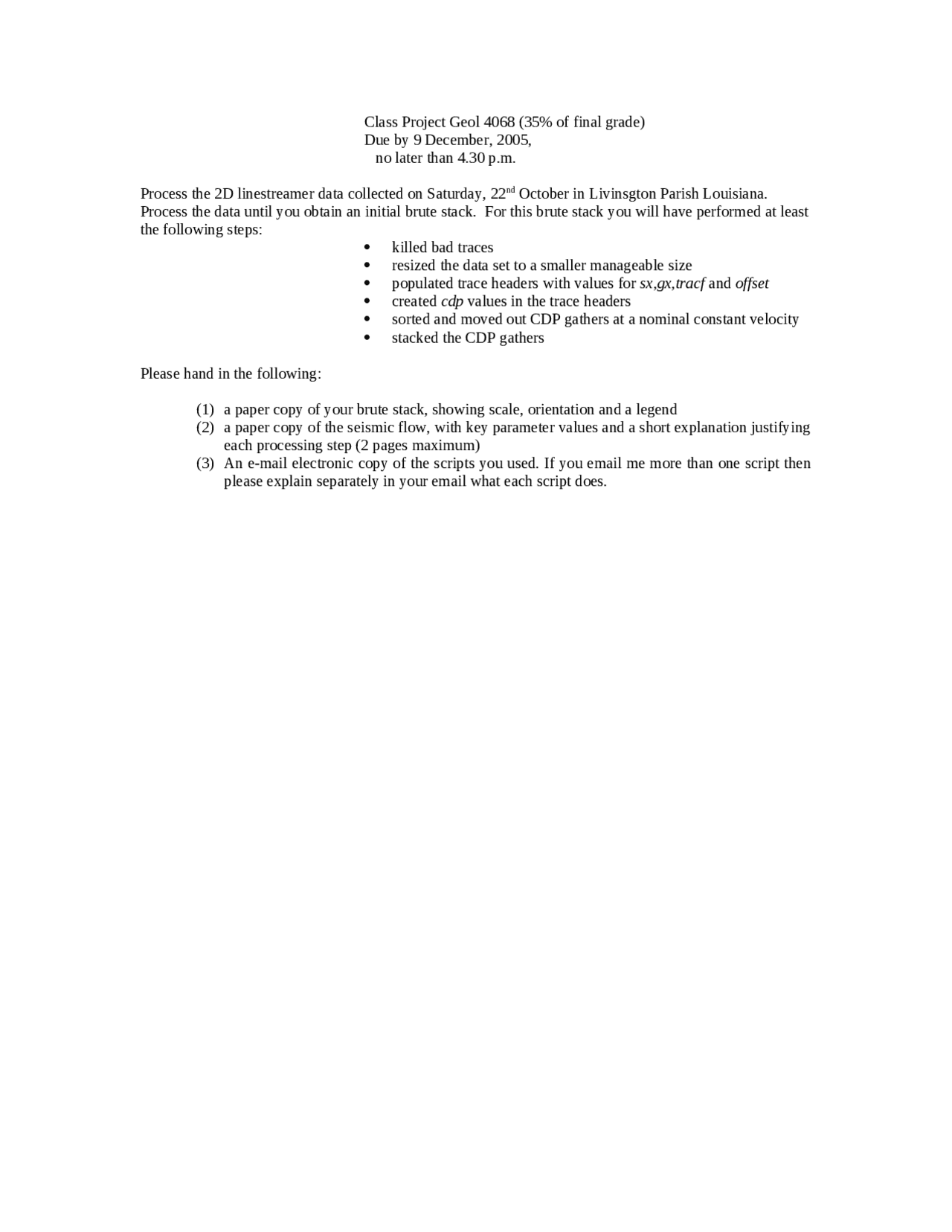 Process The 2D Linestreamer Data - Reflect Seismology - Project | GEOL ...
