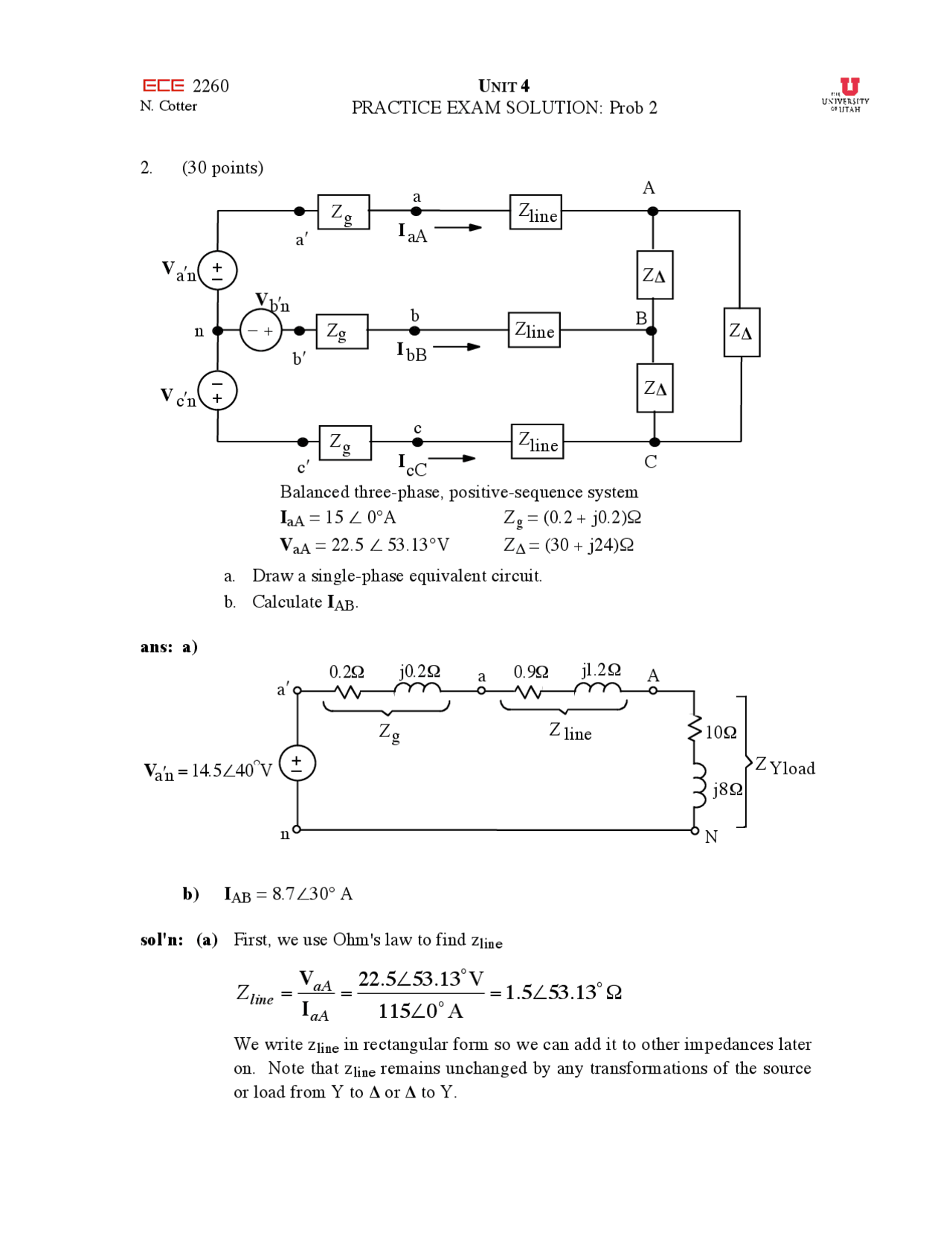 Fundamentals Of Electric Circuits Practice Exam With Solution Ece