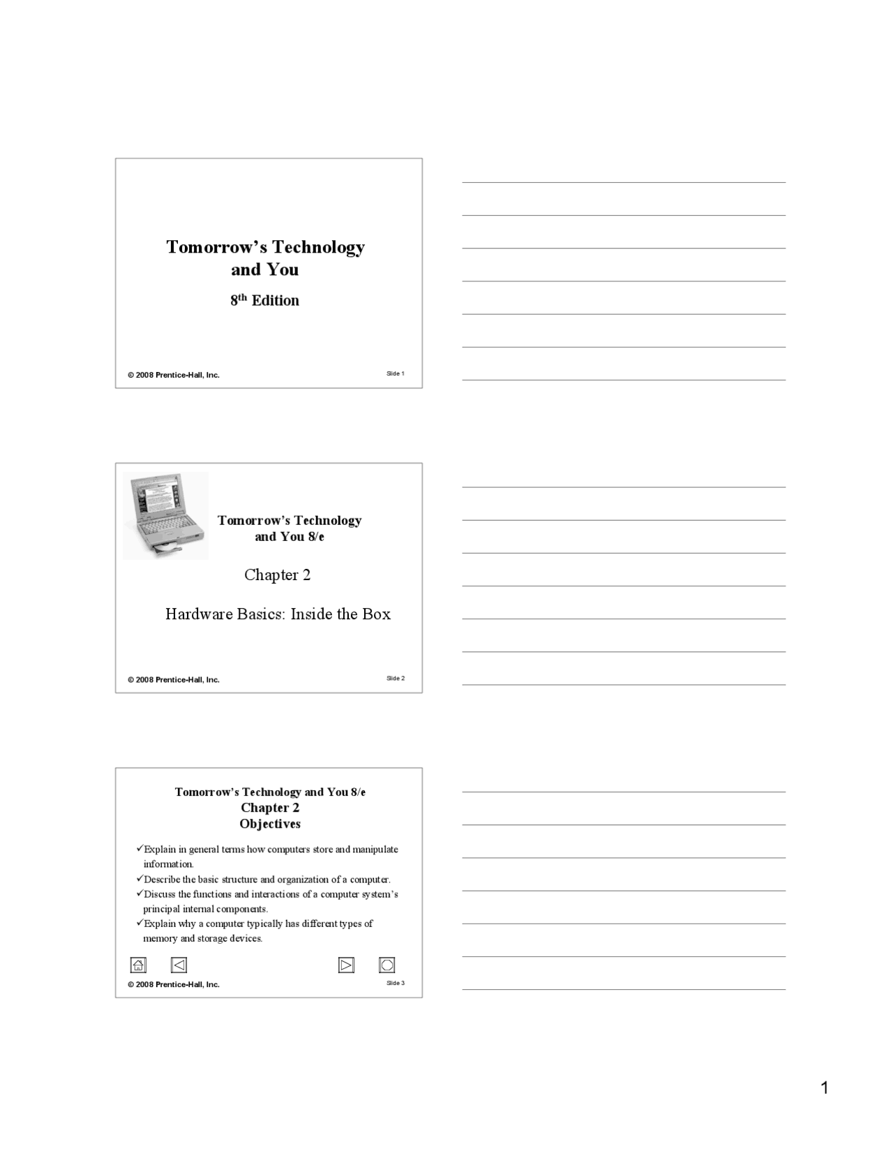 Hardware Basics Inside The Box Lecture Slides Cs 101 Docsity