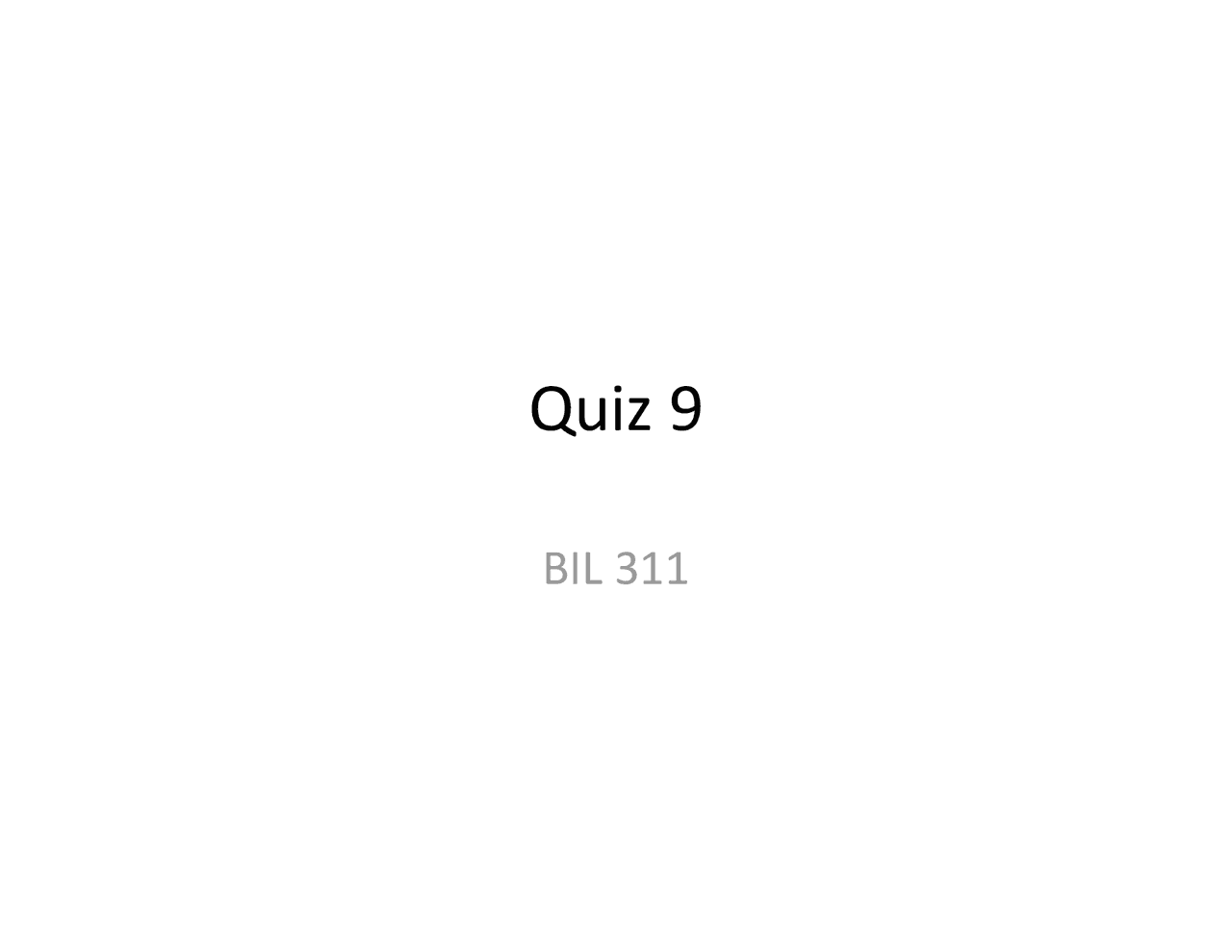 10 Questions On Biostatistics With Answers Quiz 9 Bil 311 Docsity