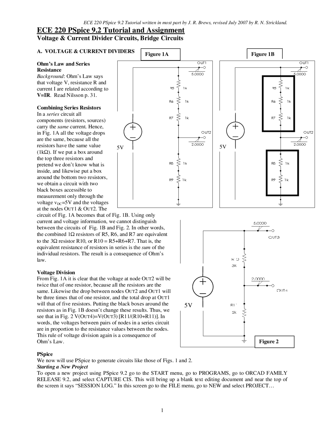 Voltage and Current Divider Circuits, Bridge Circuits - Basic Circuits ...