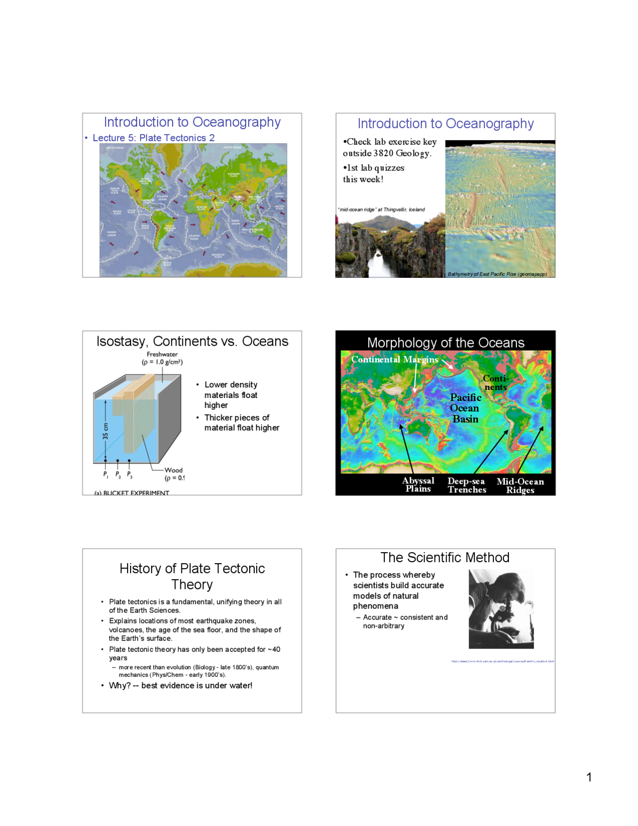 Lecture Slides On Plate Tectonics Eands Sci 15 Docsity